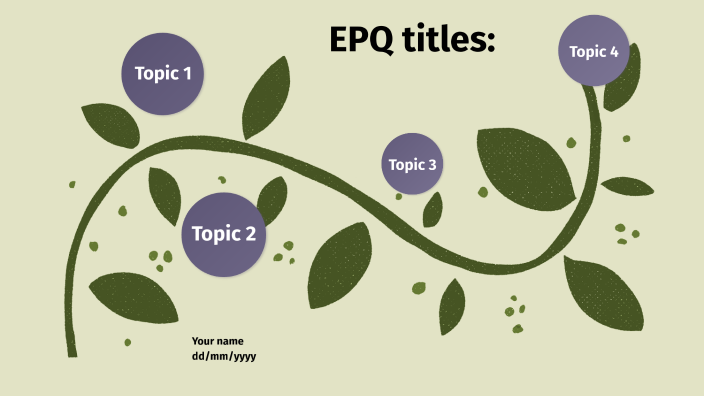 EPQ titles by Amba Rastogi-Jones on Prezi