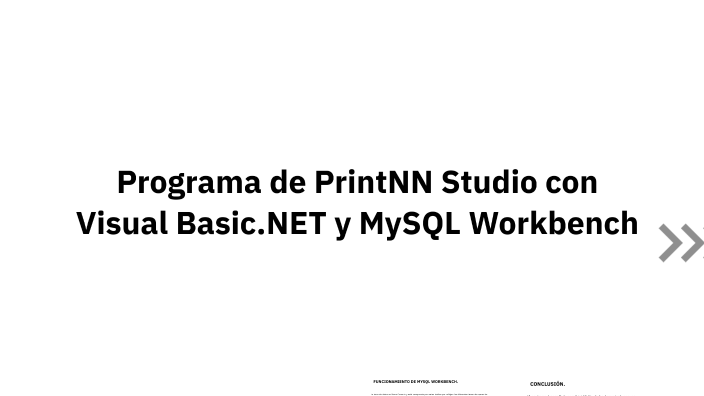 Desarrollo de Aplicaciones con Visual Basic.NET y MySQL Workbench by ... Desarrollo de Aplicaciones con Visual Basic.NET y MySQL Workbench by ...