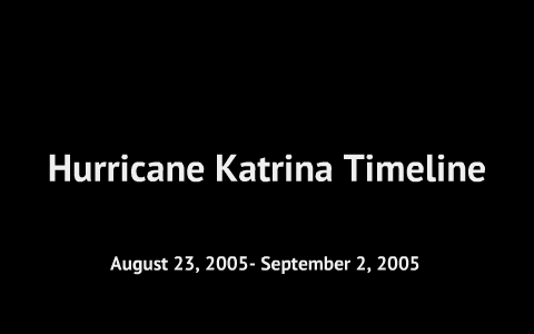 Hurricane Katrina Timeline by Megan O'Brien on Prezi