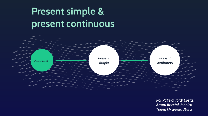 Present simple & present continuous by Mariona Mora Miranda on Prezi