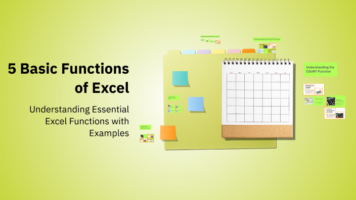 5 Basic Functions of Excel by Muhammad Ajmal Shibu on Prezi