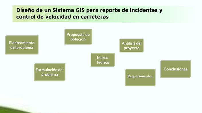 Sistema Gis Para Reportes De Incidentes Y Control De Velocidad En