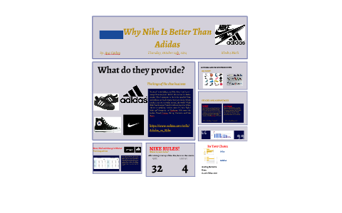 Why Nike Is Better Than Adidas by Aya Cathey on Prezi