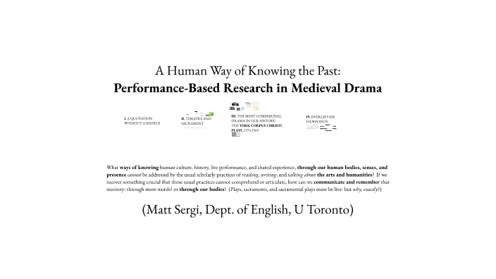 A Human Way of Knowing the Past: by Matthew Sergi on Prezi