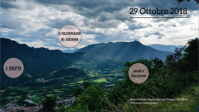 Disastro 29 Ottobre 2018 by Marco Parise on Prezi