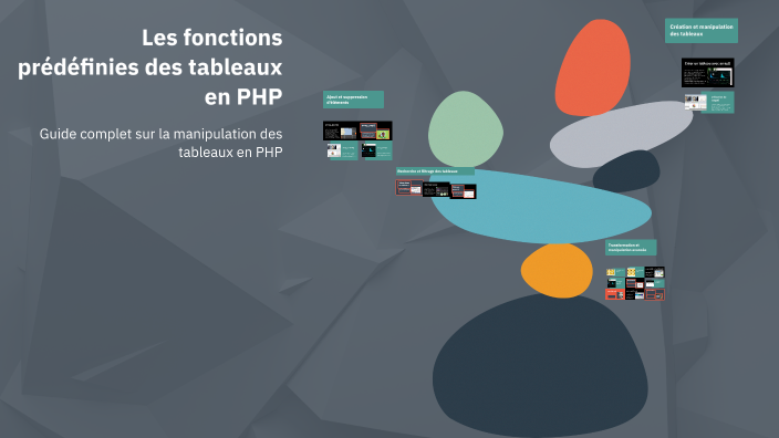 Les fonctions prédéfinies des tableaux en PHP by sara saa on Prezi