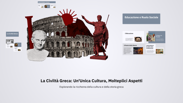 La Civiltà Greca: Un'Unica Cultura, Molteplici Aspetti by Prof ...