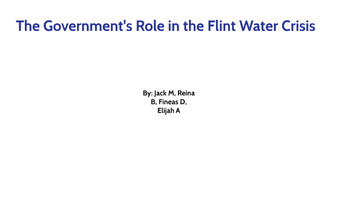 Flint Water Crisis by Elijah Allen on Prezi