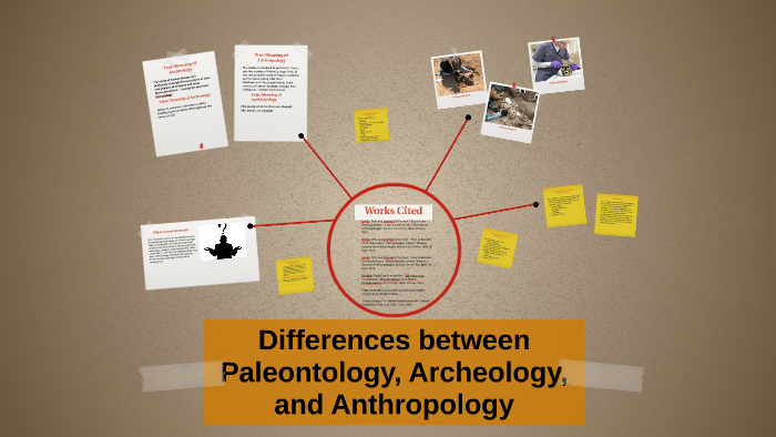 Differences between Paleontology, Archaeology, and Anthropol by Gage Barney on Prezi