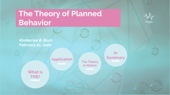 Theory of Planned Behavior Explained by Kimberlee Buck