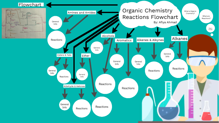 Organic Chemistry Reactions Flowchart by Afiya Ahmad on Prezi