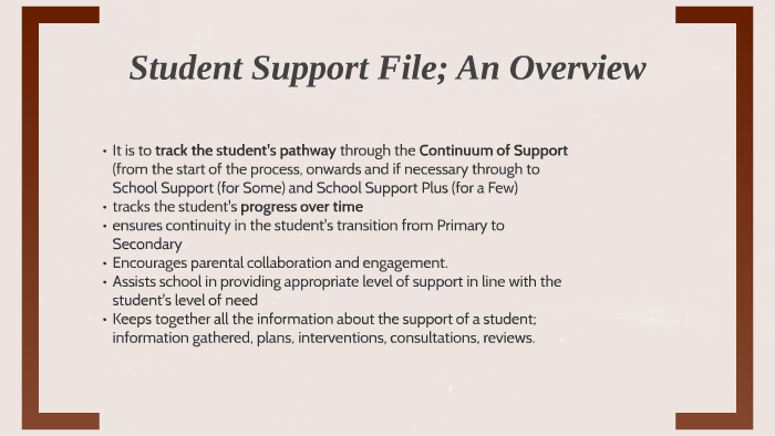 A Continuum of Support by on Prezi