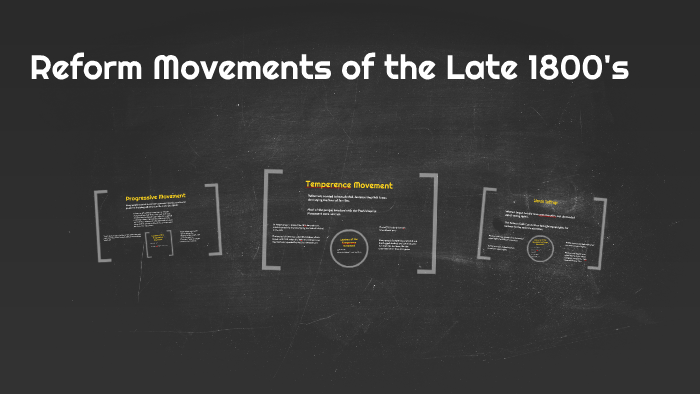 Reform Movements of the Late 1800's by Wayne Davidson on Prezi