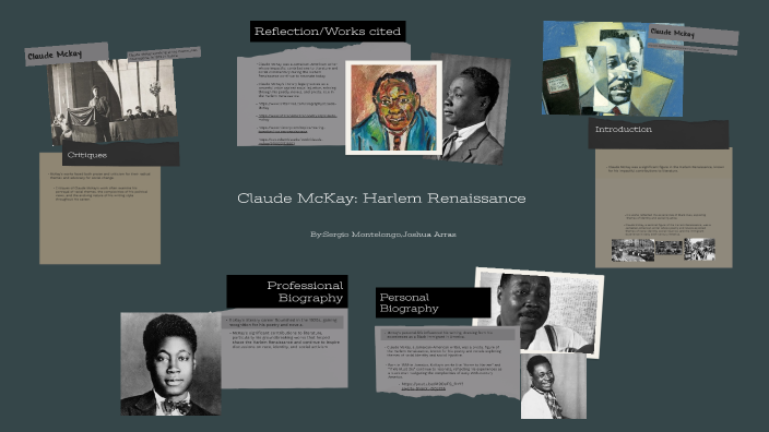 Claude McKay: Harlem Renaissance by Sergio Montelongo-Perez on Prezi