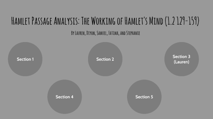 Hamlet Passage Analysis by Stephanie Pacheco on Prezi