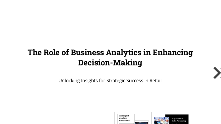 The Role of Business Analytics in Enhancing Decision-Making by Devansh ...