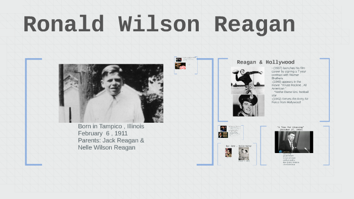 Ronald Reagan's Life Timeline by andrea diaz on Prezi