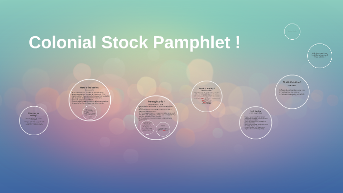 Colonial Stock Pamphlet by Stephanie Guerra on Prezi