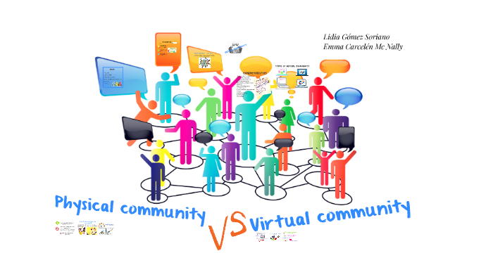 Physical community vs Virtual community by LIDIA GOMEZ SORIANO on Prezi
