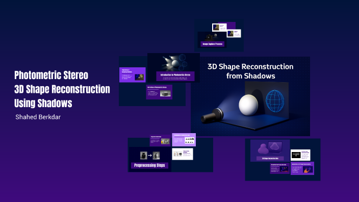 Photometric Stereo 3D Shape Reconstruction Using Shadows by shahed ...