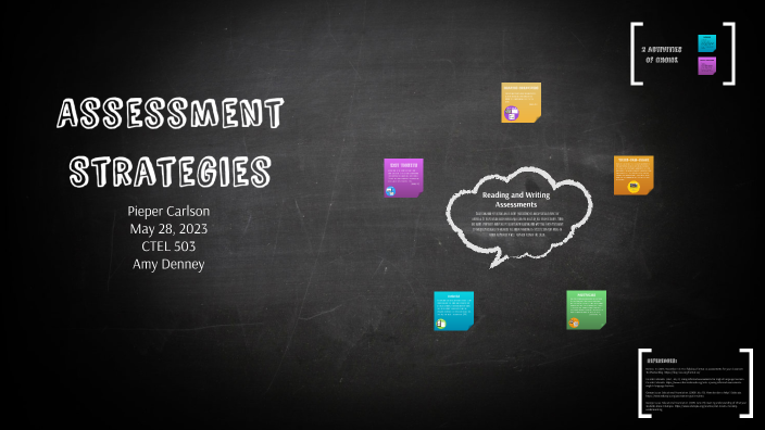 Reading and Writing Assessment Strategies by Pieper Carlson on Prezi