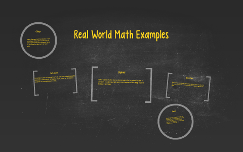 Real World Math Examples by Michael Adams on Prezi