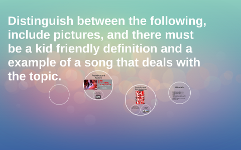 Distinguish between picture kid friendly definition and exam by Hannah ...