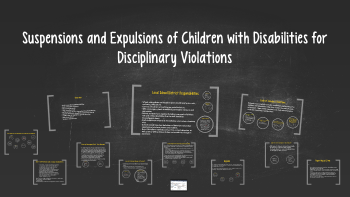 Suspensions and Expulsions of Children with Disabilities for by