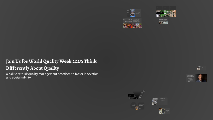 Join Us for World Quality Week 2025: Think Differently About Quality by ...