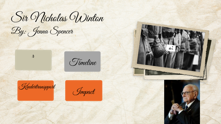 Sir Nicholas Winton By: Jenna Spencer by Jenna Spencer on Prezi