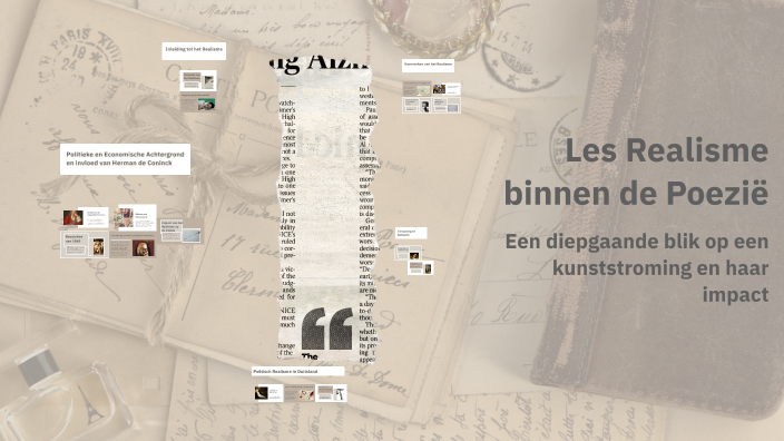 Les Realisme binnen de Poezië by Arne Van Roy on Prezi