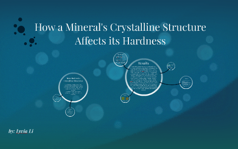 How a Mineral's Crystalline Structure Affects its Hardness by Lyvia L ...