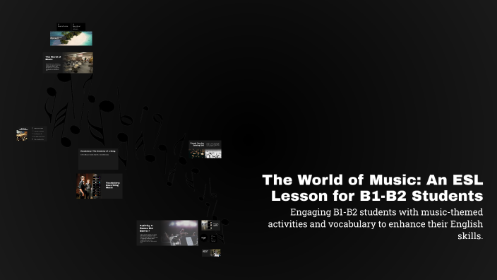 The World of Music: An ESL Lesson for B1-B2 Students by Payal Mahajan ...