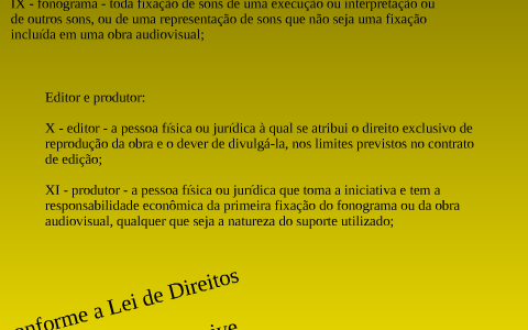 Direitos Autorais Lei 9610 98 By Maria Diniz On Prezi