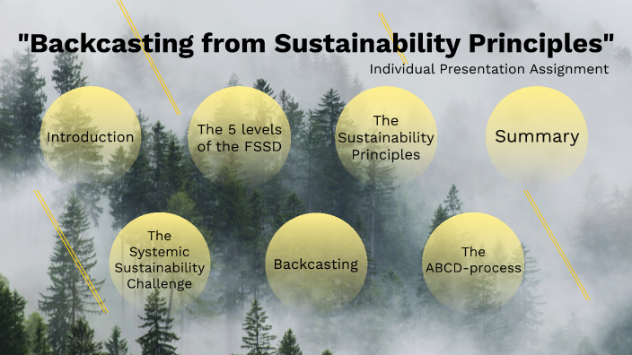 "Backcasting from Sustainability Principles" by Jessica Borg on Prezi