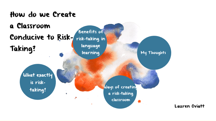 Ways of Creating a Classroom Conducive to Risk-Taking by Lauren Oviatt ...