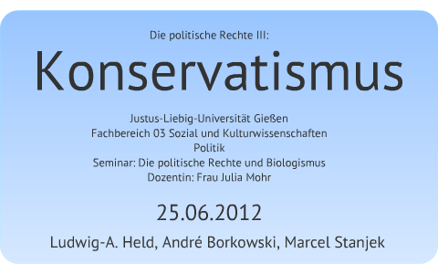 Konservatismus by André Borkowski on Prezi