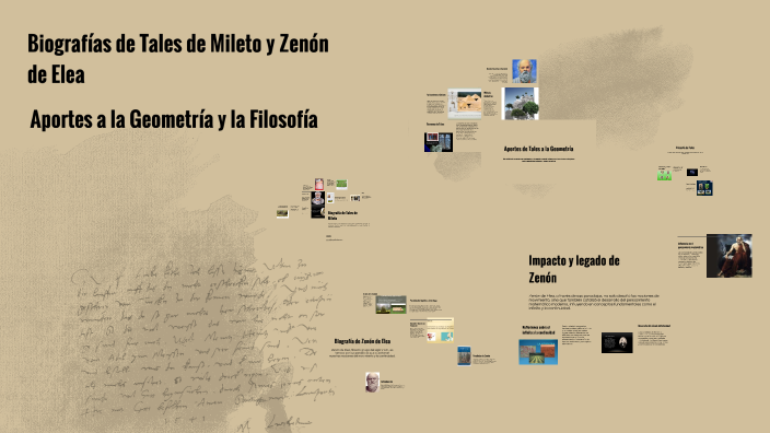 Biografías de Tales de Mileto y Zenón de Elea by Huber Alexander ...