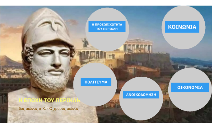 Η ΕΠΟΧΗ ΤΟΥ ΠΕΡΙΚΛΗ by Μαρία Καπελλάκη on Prezi