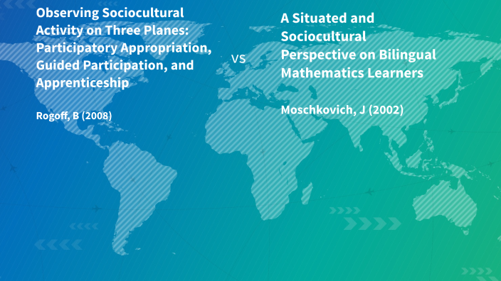 Observing Sociocultural Activity on Three Planes: Participatory ...