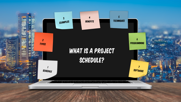 What is a project schedule by Gaby Vallejo