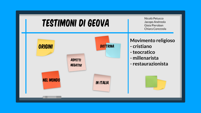 TESTIMONI DI GEOVA by Gioia Pierobon on Prezi