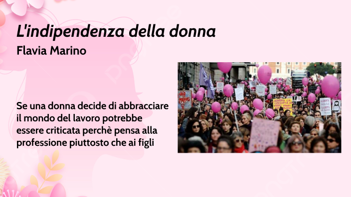 tesina indipendenza della donna flavia by flavia marino on Prezi