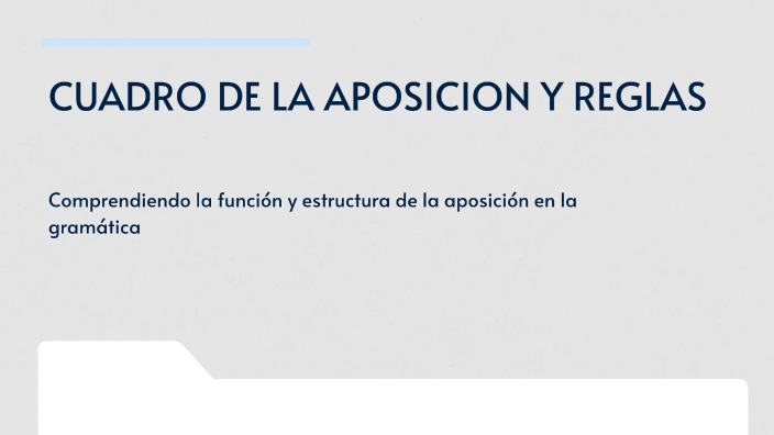 CUADRO DE LA APOSICION Y REGLAS by DYLAN PAREDES CASTILLO on Prezi