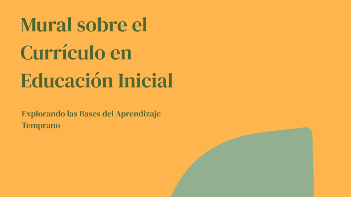 Mural sobre el Currículo en Educación Inicial by ALEXANDRA ESTEFANIA ...