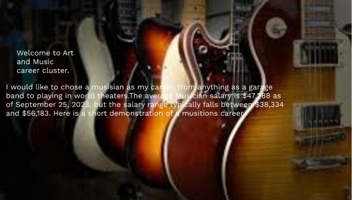 Art career cluster by Joel G on Prezi