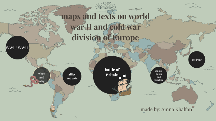 maps and texts on world war II and cold war division of europe by ...
