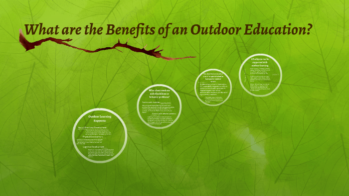 What are the Benefits of an Outdoor Education? by calla sharp on Prezi