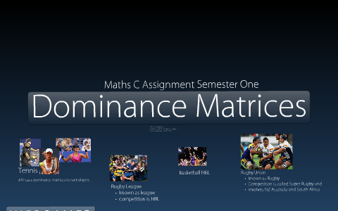 Dominance Matrices by Sue Poo on Prezi