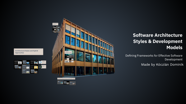 Software Architecture Styles & Development Models by Dominik Kóczián on ...